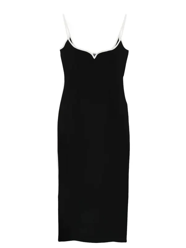 Paris Georgia Heart Midi Dress - Black