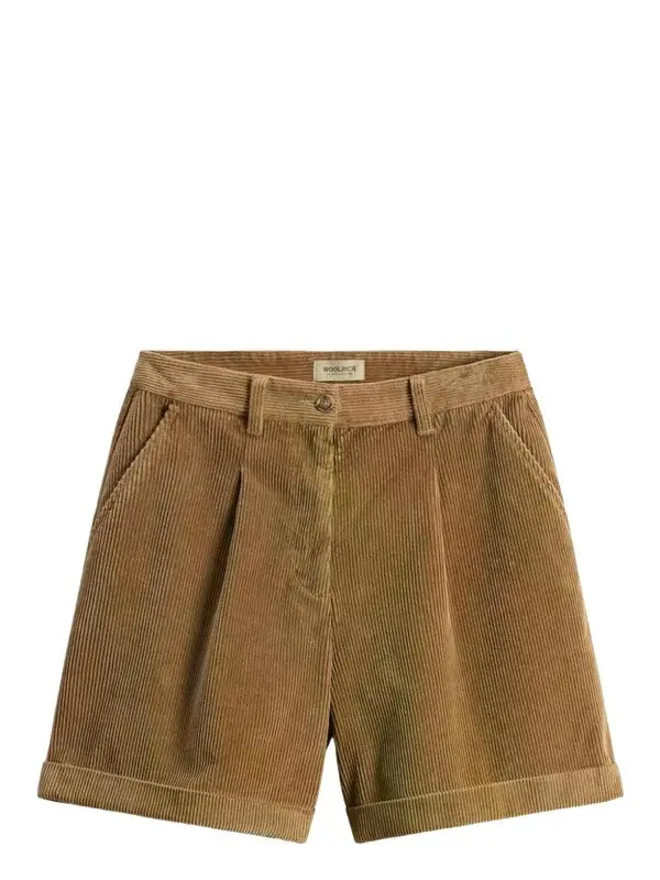Woolrich Corduroy Pleated Shorts - Neutrals