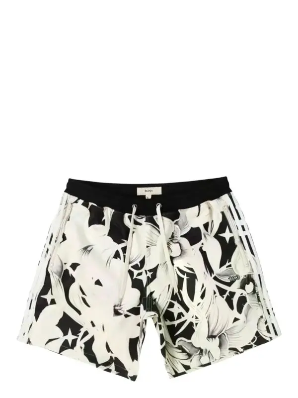 BLDG4 Floral-print Shorts - White