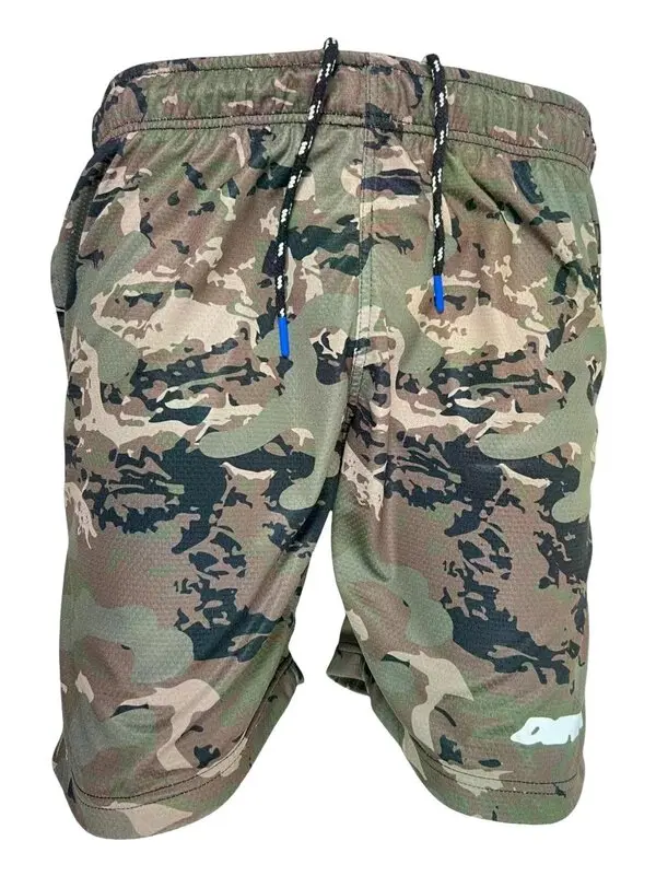 DEVÁSTATES Camouflage-pattern Shorts - Green