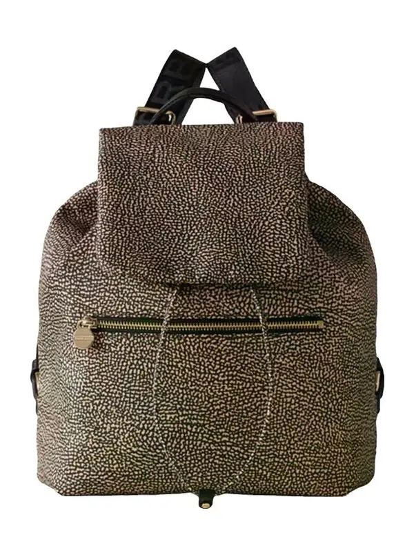 Borbonese Drawstring Backpack - Brown