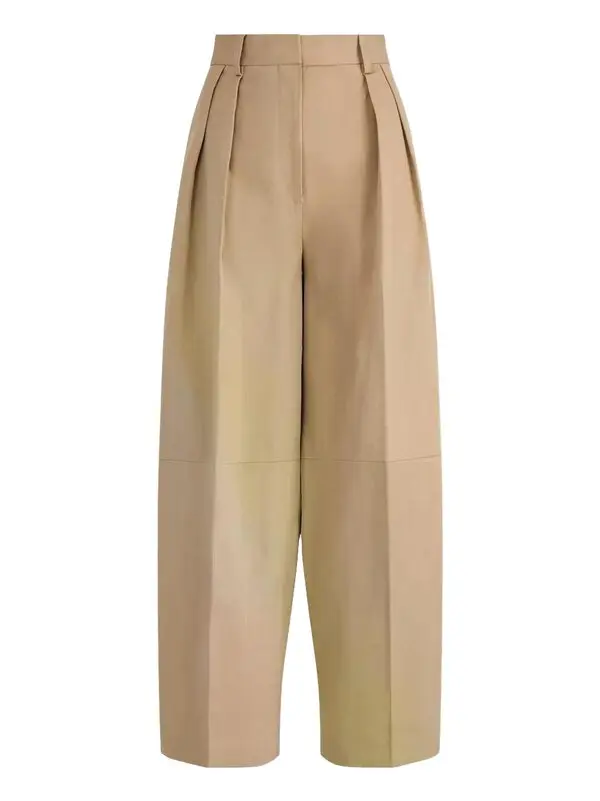 Altuzarra Pleated Gabardine Trousers - Neutrals