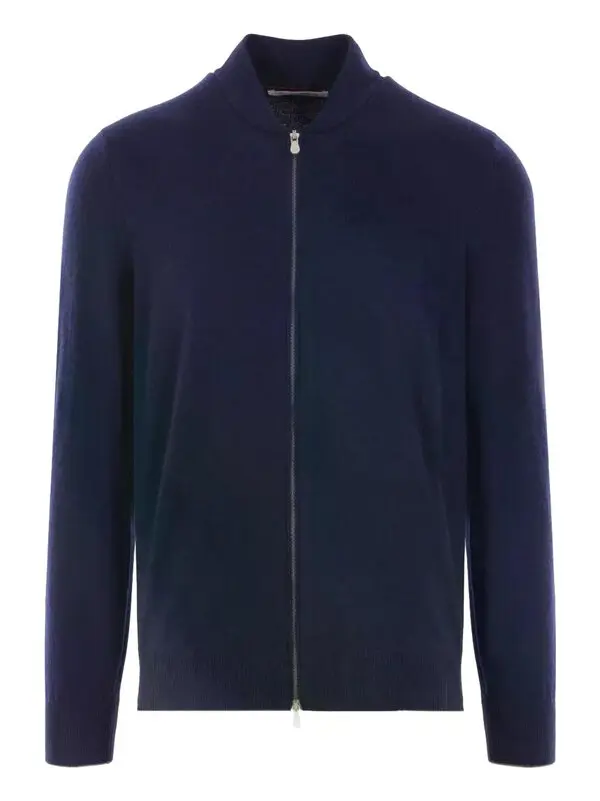 Brunello Cucinelli Zip-up Cardigan - Blue