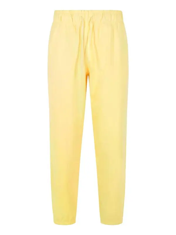 NEW BALANCE Elastic-waistband Logo-patch Track Pants - Yellow