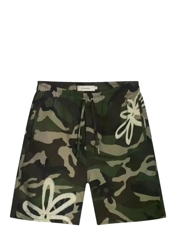 Filling Pieces Camouflage-pattern Shorts - Green