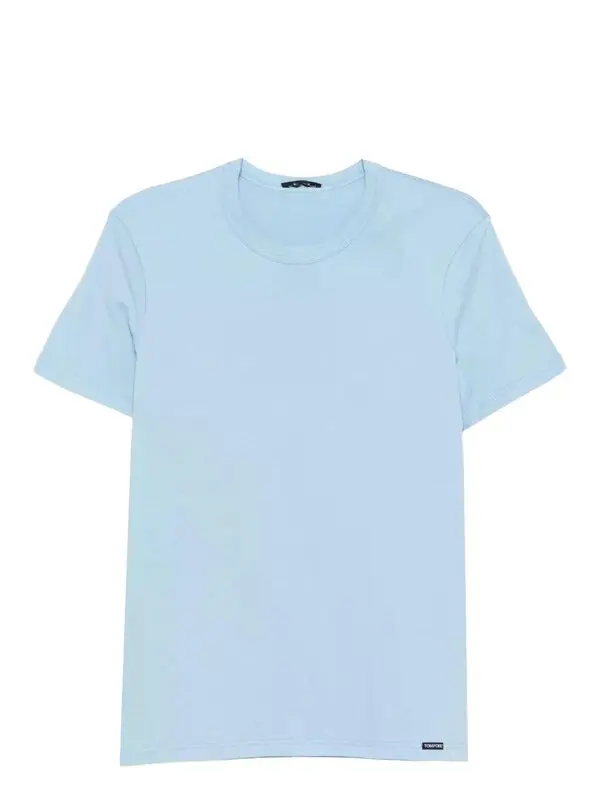 TOM FORD Crew-neck Short-sleeve T-shirt - Blue