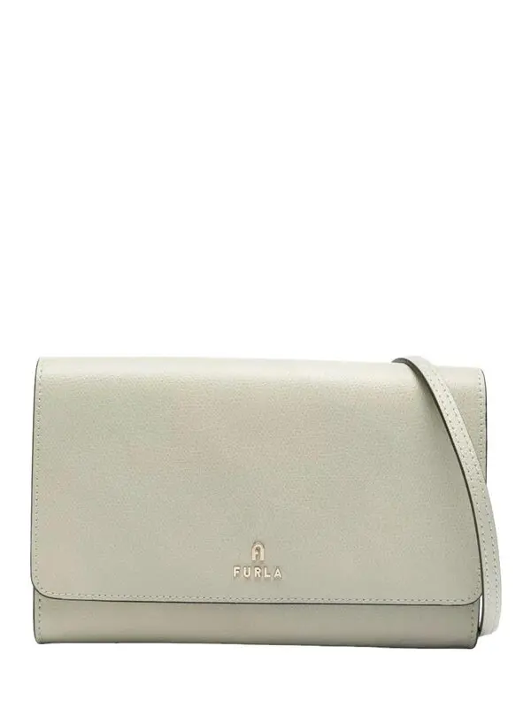 Furla Leather Mini Clutch - Green