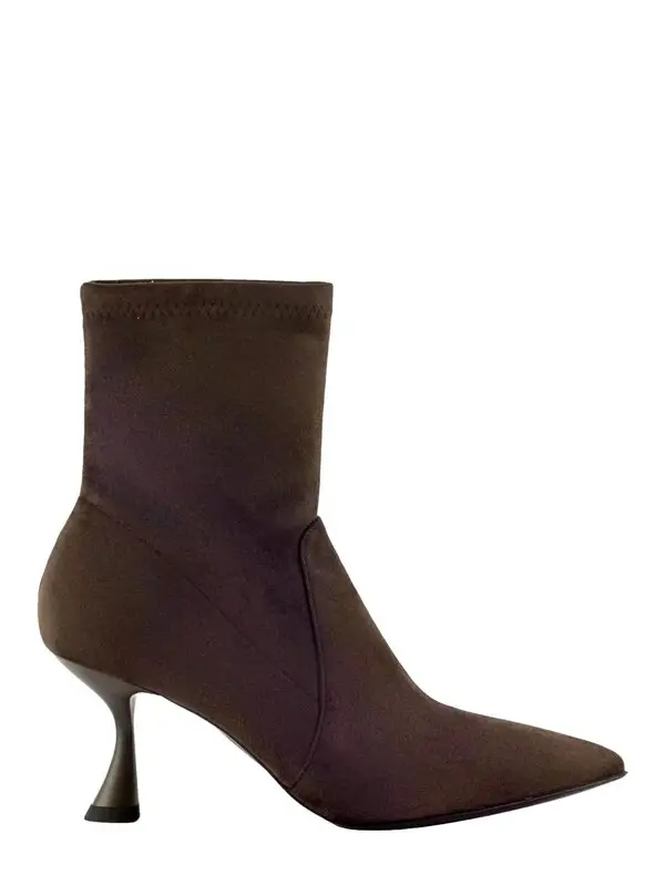 SERGIO LEVANTESI 55mm Pointed-toe Sock Boots - Brown
