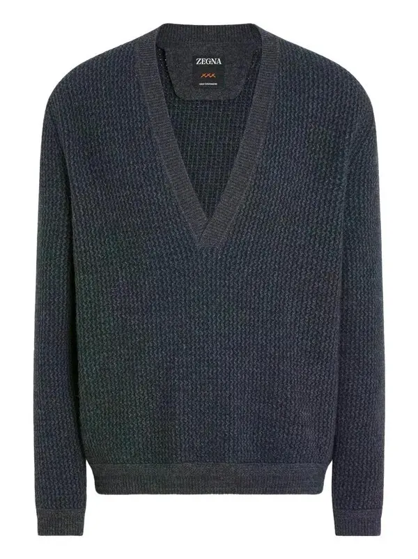 Zegna V-neck Sweater - Grey