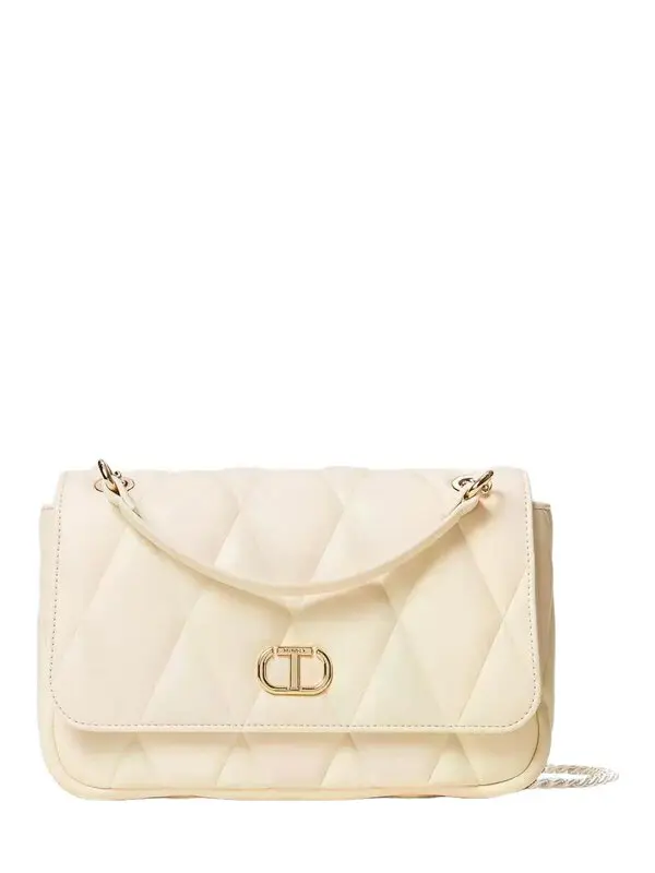 TWINSET Quilted Chain Shoulder Bag - Neutrals
