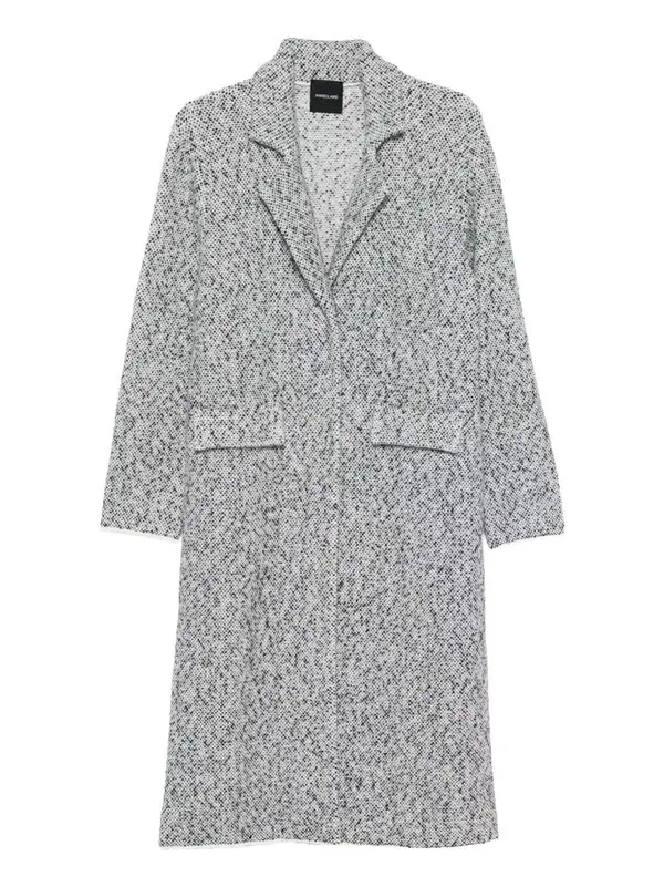 ANNE CLAIRE Speckled Tweed Coat - Grey