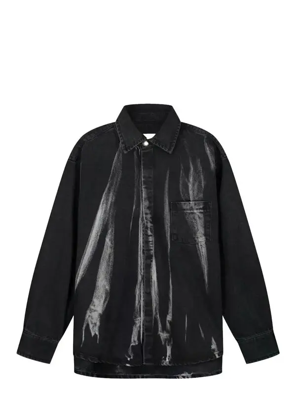 ARTE ANTWERP Tie-dye Cotton Shirt - Black