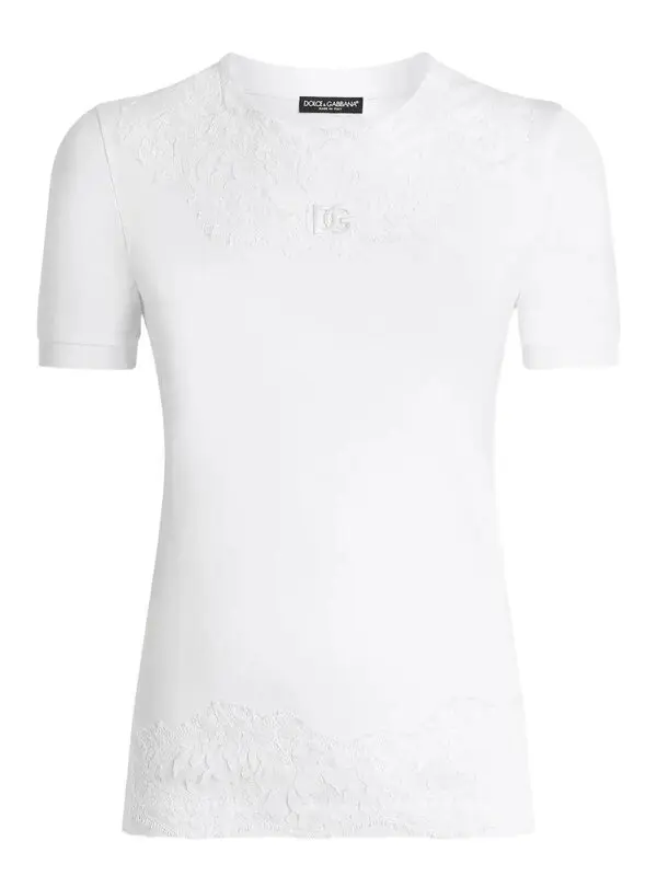 Dolce & Gabbana Dna Embroidered T-shirt - White