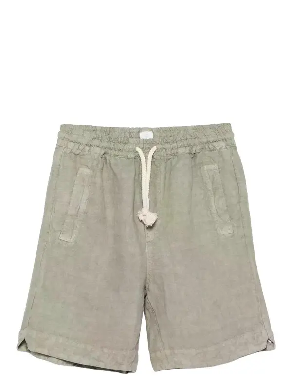 Eleventy Linen Shorts - Green
