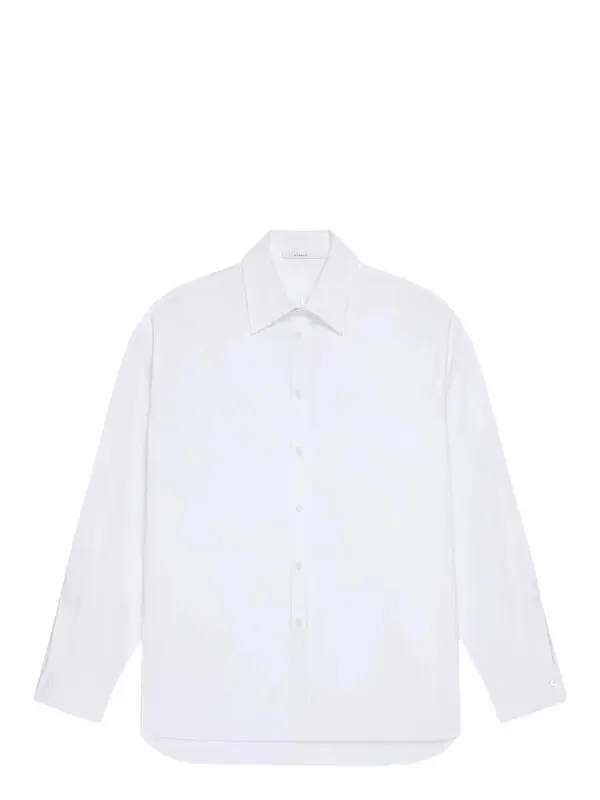 Givenchy Couture Seam Cocoon Long-sleeve Cotton Shirt - White