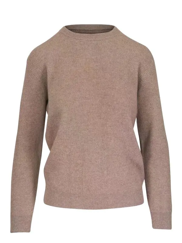Brunello Cucinelli Ribbed Knit Sweater - Neutrals