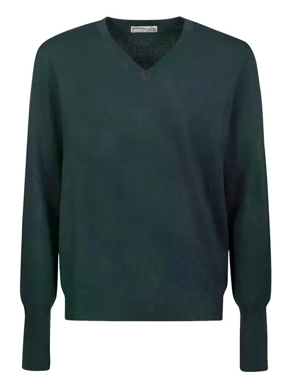 BALLANTYNE V-neck Cashmere Sweater - Green