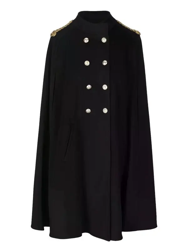 IL TABARRO Double-breasted Cape - Black
