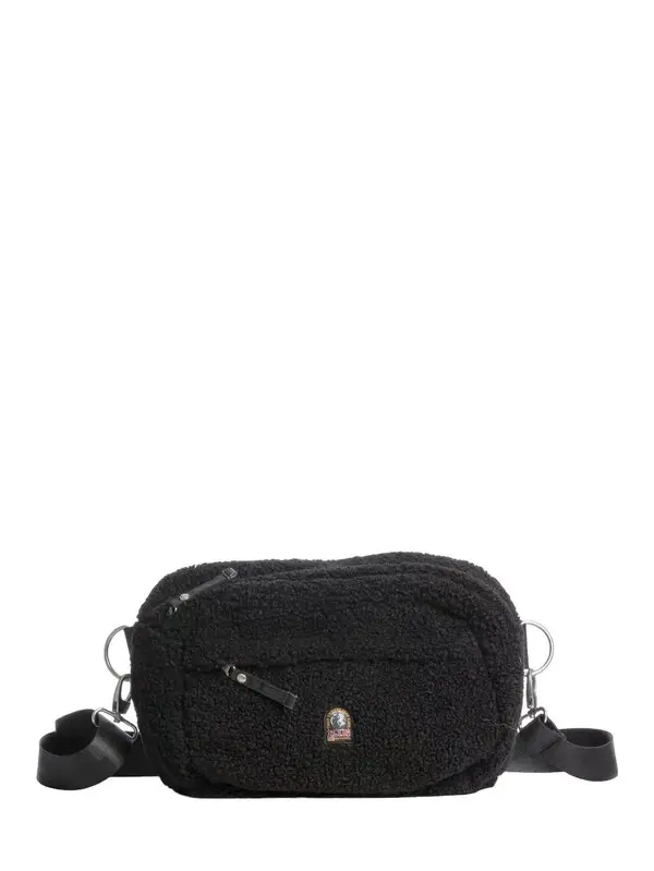 PARAJUMPERS Teddy-textured Belt Bag - Black