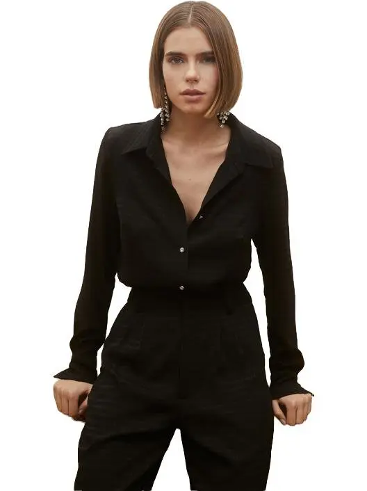 Allison Kelly Button-down Shirt - Black