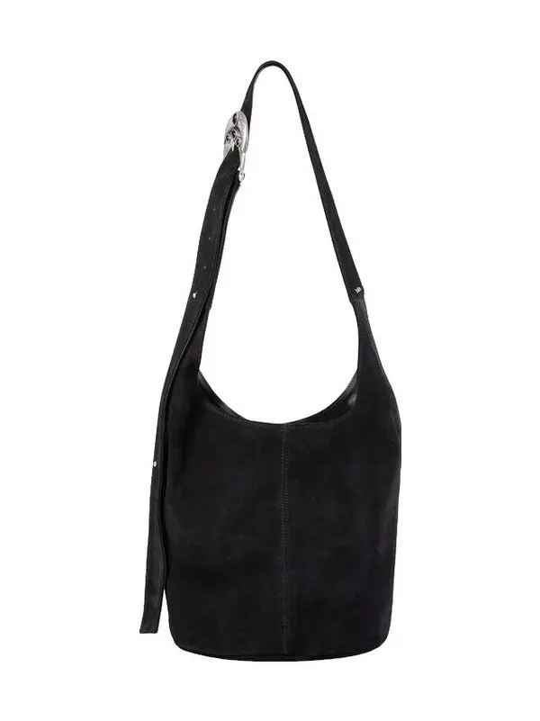 Ba&sh Youyou Leather Bucket Bag - Black
