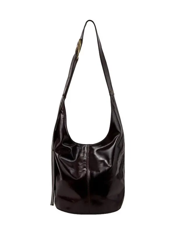 Ba&sh Youyou Leather Bucket Bag - Brown