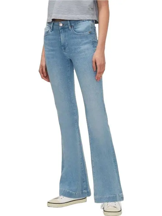 7 For All Mankind Dojo Wide Leg Jeans - Natural