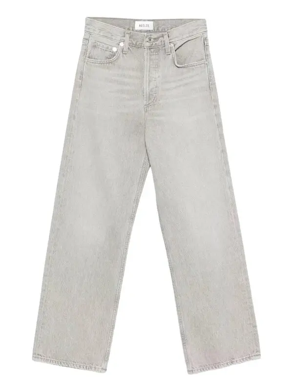 AGOLDE Five-pocket Straight Leg Jeans - Grey