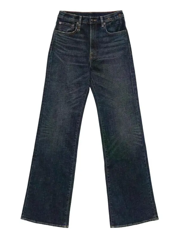 R13 High-waisted Wide Leg Jeans - Blue