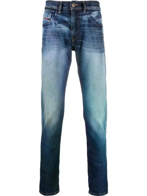 DIESEL® D-strukt Low-rise Slim-fit Jeans - Blue