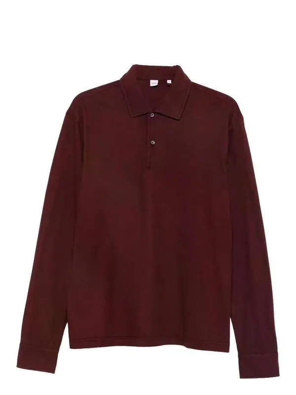 Aspesi Long-sleeve Polo Shirt - Red