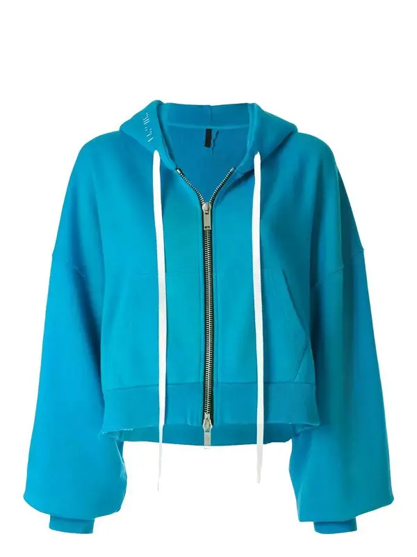 BEN TAVERNITI UNRAVEL PROJECT Hooded Bomber Jacket - Blue