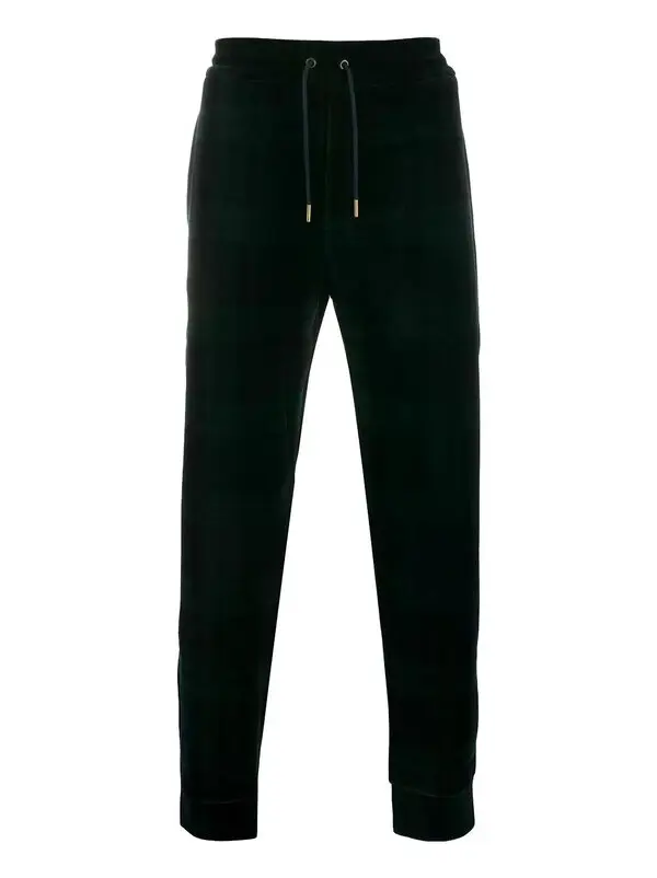 Ralph Lauren Purple Label Tartan Print Joggers - Green