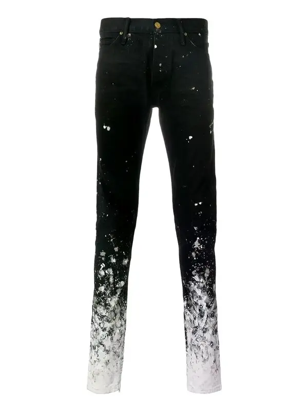 Fear Of God Paint Detail Jeans - Black