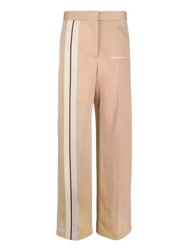 Palm Angels Logo-print Leg Trousers - Neutrals