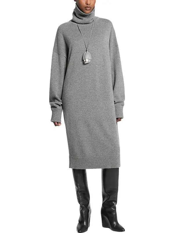 Michael Kors Cashmere Sweater Dress - Banker Melange