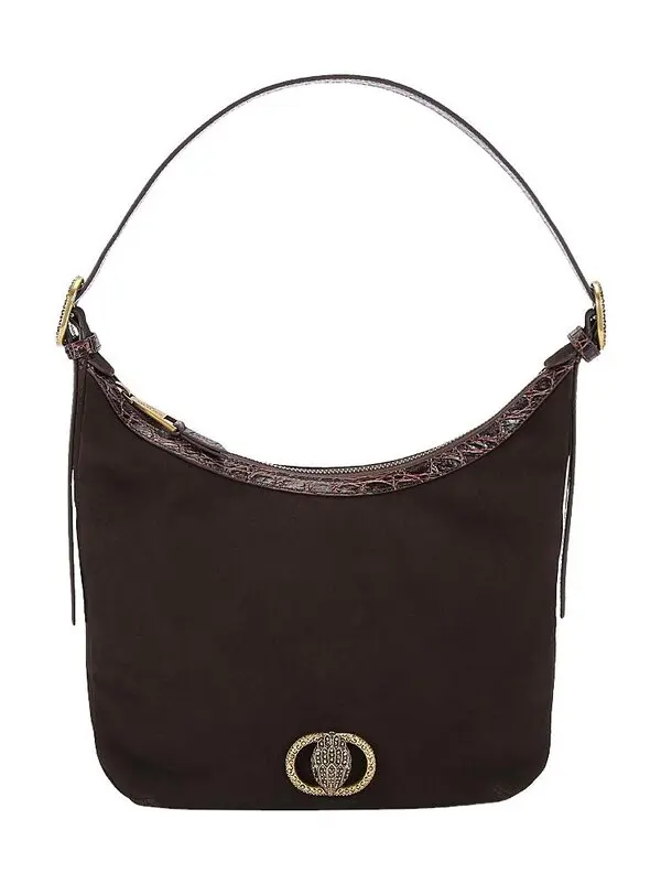 Kurt Geiger Chelsea Soft Hobo Bag - Dark Brown