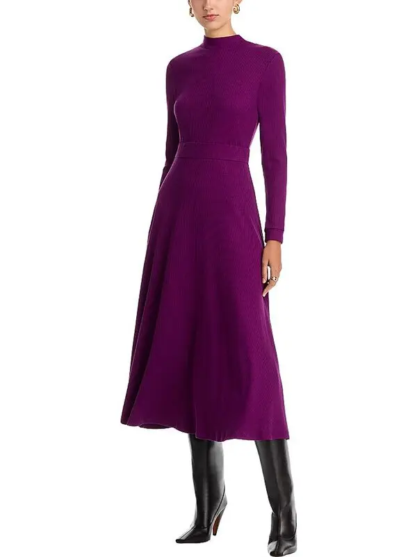 AREA STARS Oaklyn Ribbed Dress - Purple