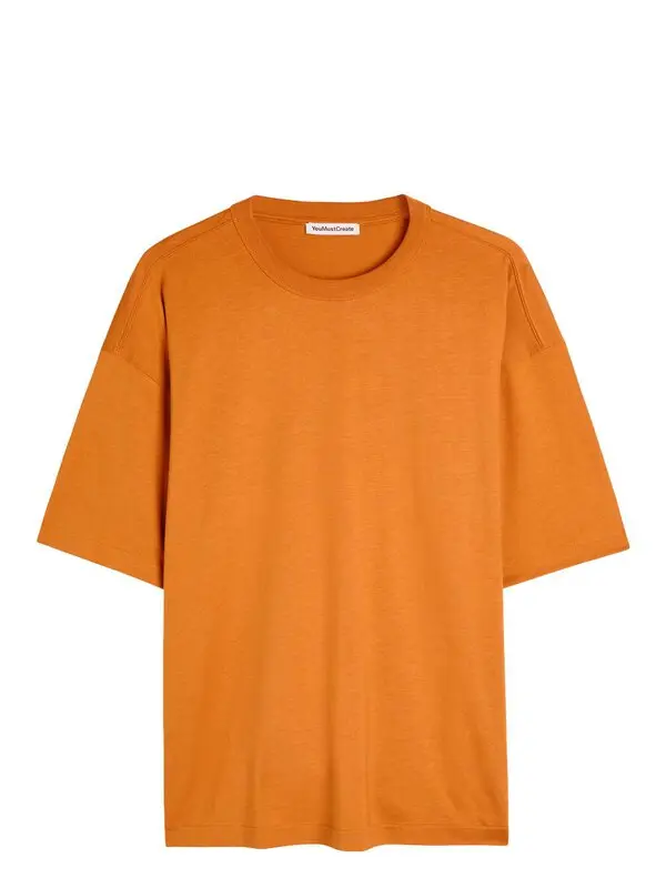 You Must Create Triple Jersey T-shirt - Orange