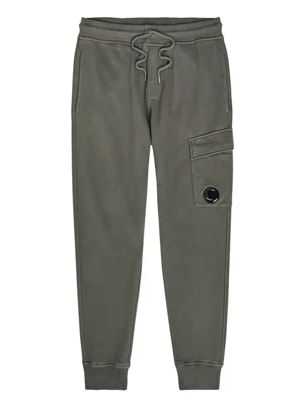 C.P. COMPANY Lens Cotton Sweatpants - Grey