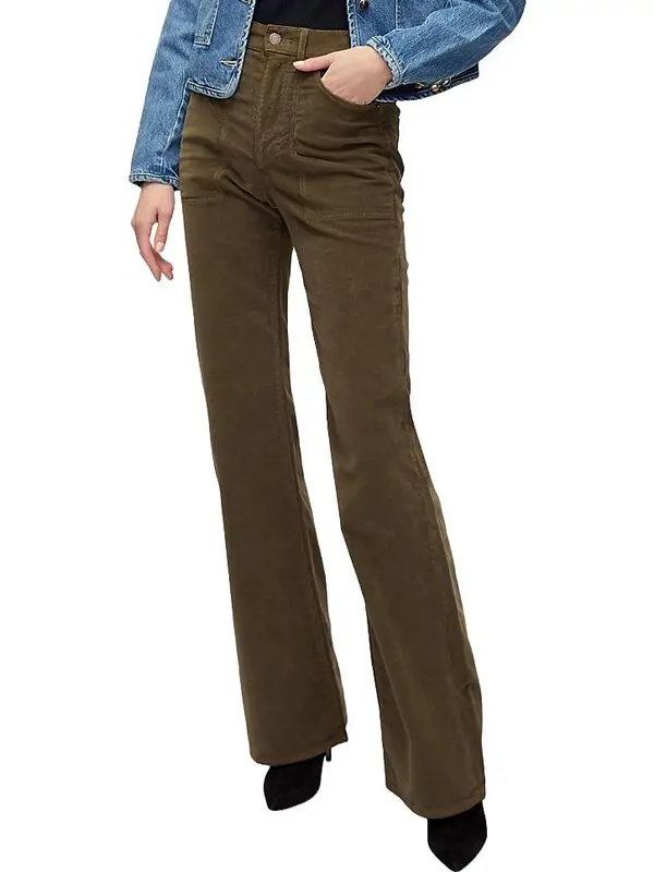 Veronica Beard Crosbie Corduroy Pants - Cypress