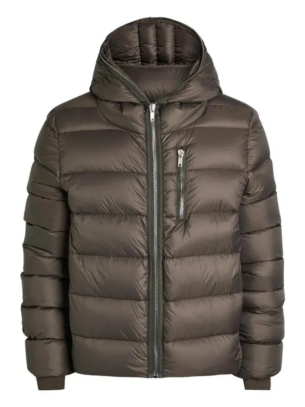 Rick Owens Hooded Quilted Nylon Jacket - Brown