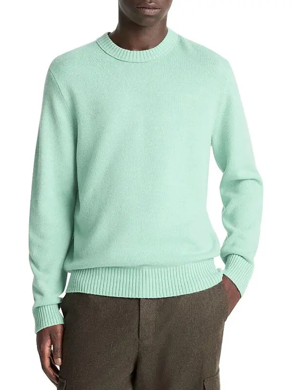 Vince Wool And Cashmere Crewneck Sweater - Dark Caterpillar