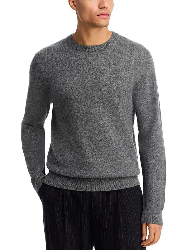 Vince Cashmere Crew Neck Sweater - Medium Heather Gray
