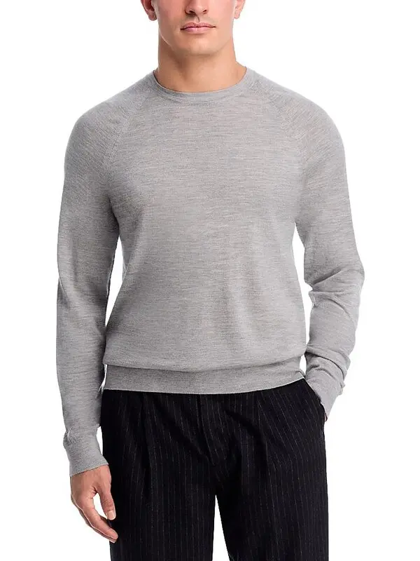 Vince Merino And Cashmere Crewneck Sweater - Heather Gray
