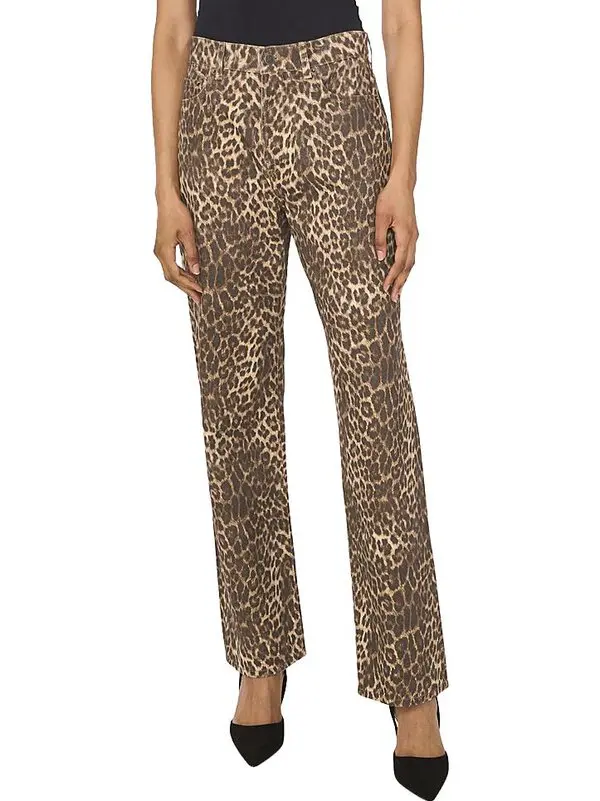 Vince Camuto Mid-rise Printed Jeans - Khaki Haze