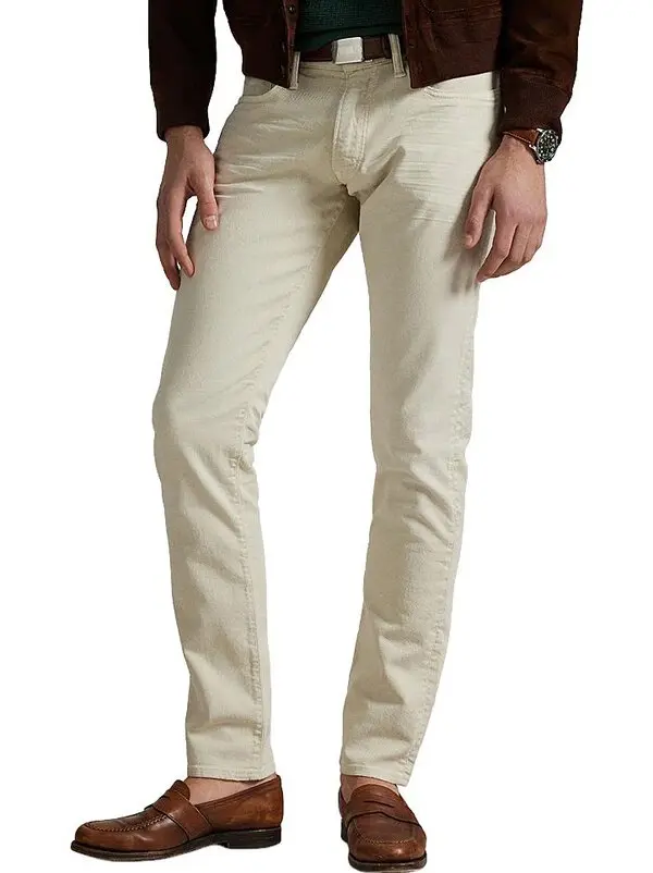 Ralph Lauren Sullivan Slim Garment-dyed Stretch Jean - Beige