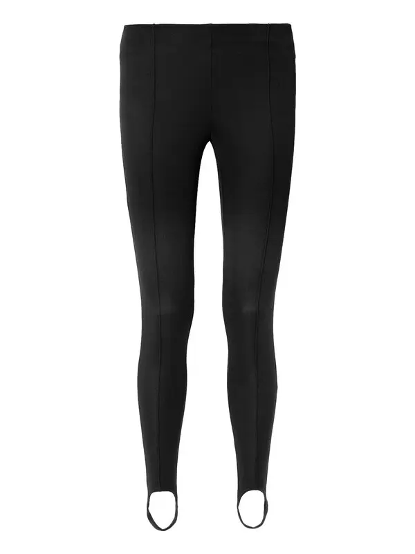 THE FRANKIE SHOP Caserta Piped Stretch-jersey Stirrup Leggings - Black
