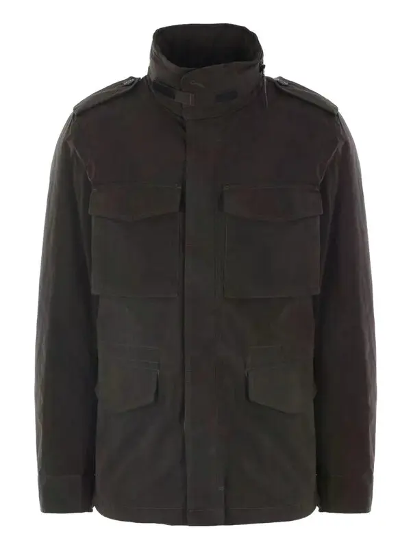 Aspesi High-collar Padded Field Jacket - Green