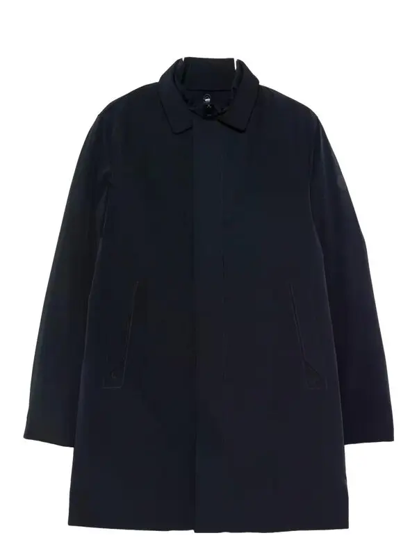 PEOPLE OF SHIBUYA Concealed-zip Coat - Blue